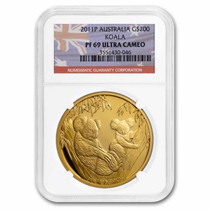 2011 Australia 2 oz Gold Koala PF-69 NGC