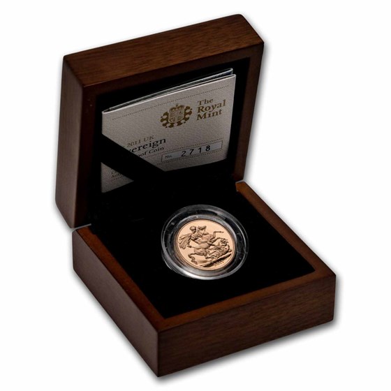 2011 Great Britain Gold Sovereign Proof W/Box and CoA