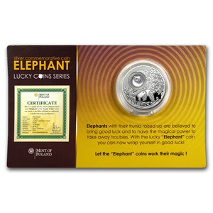 Buy 2011 Niue Proof Silver $1 Lucky Coins Series Elephant | APMEX