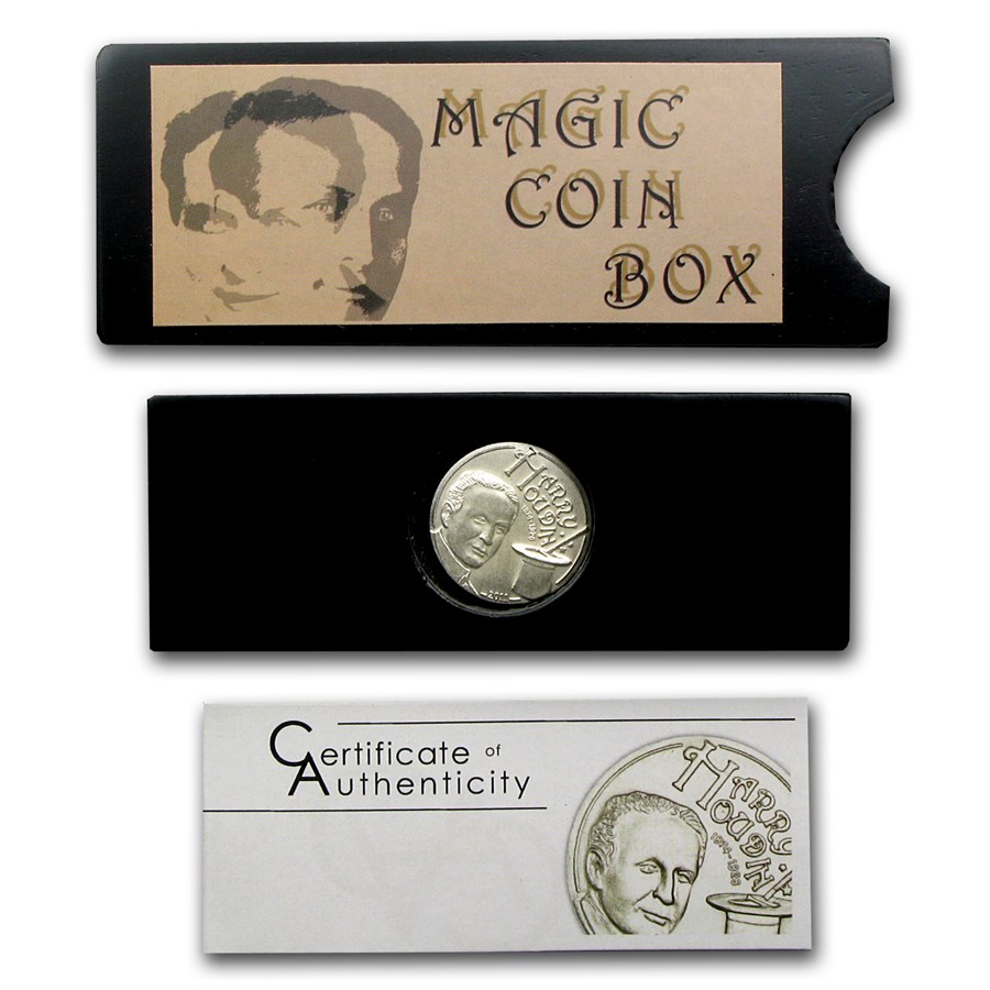 Buy 2011 Palau Silver $2 Harry Houdini Coin (w/Magic Coin Box) | APMEX
