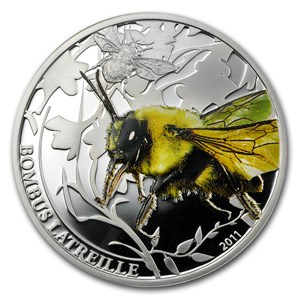 Buy 2011 Palau Silver $2 World of Insects Bombus Latreille Bumblebee ...