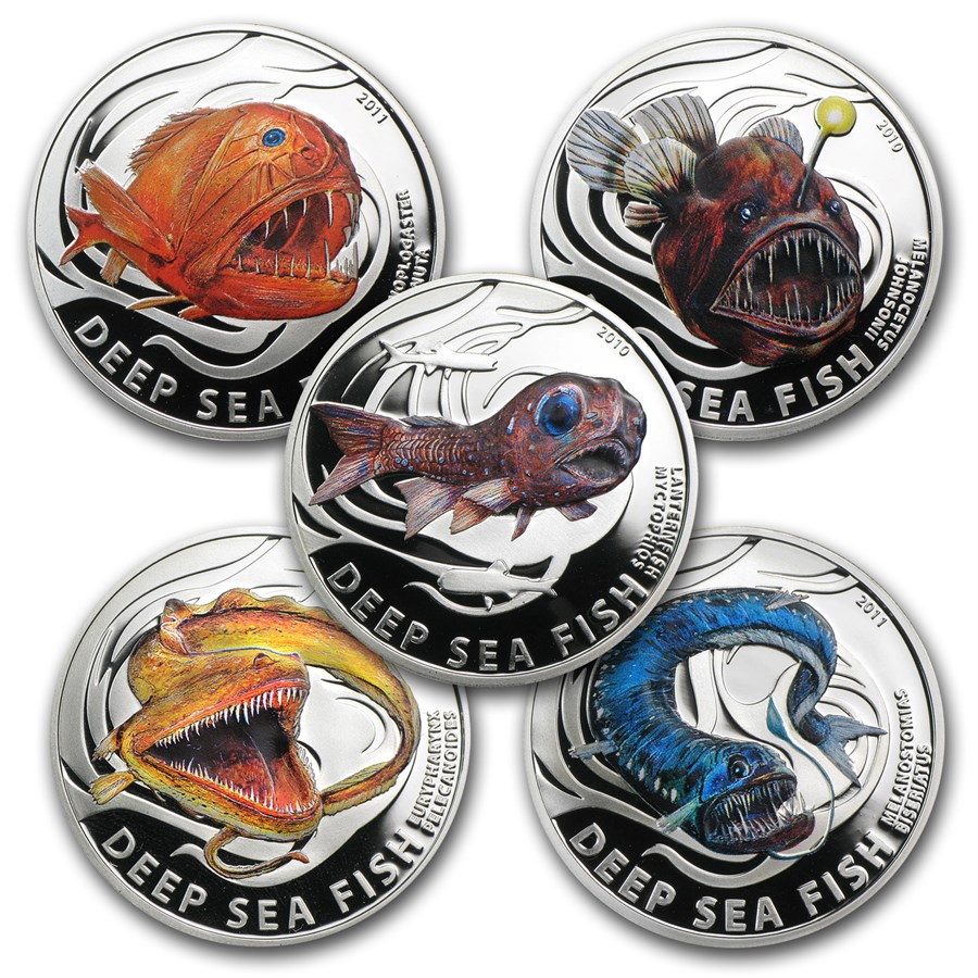 Buy 2011 Pitcairn Islands 5-Coin Silver Deep Sea Fish Proof Set | APMEX