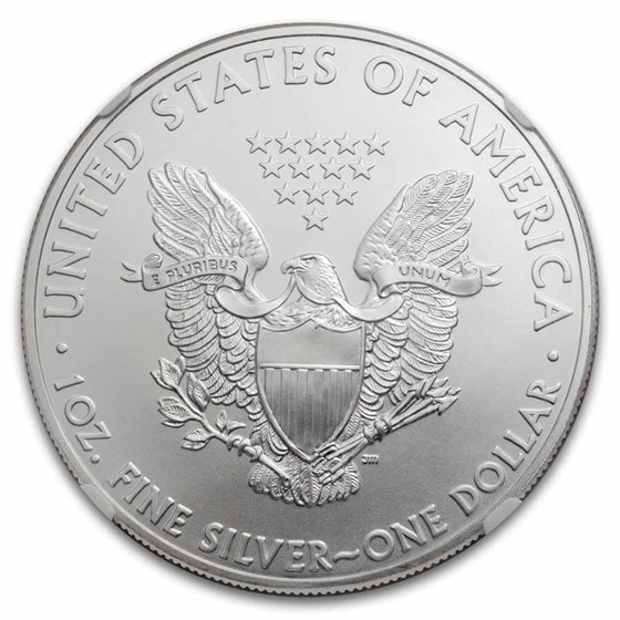 Buy 2011 Silver Eagle MS-69 NGC (25th Anniversary, ER, Red Label) | APMEX