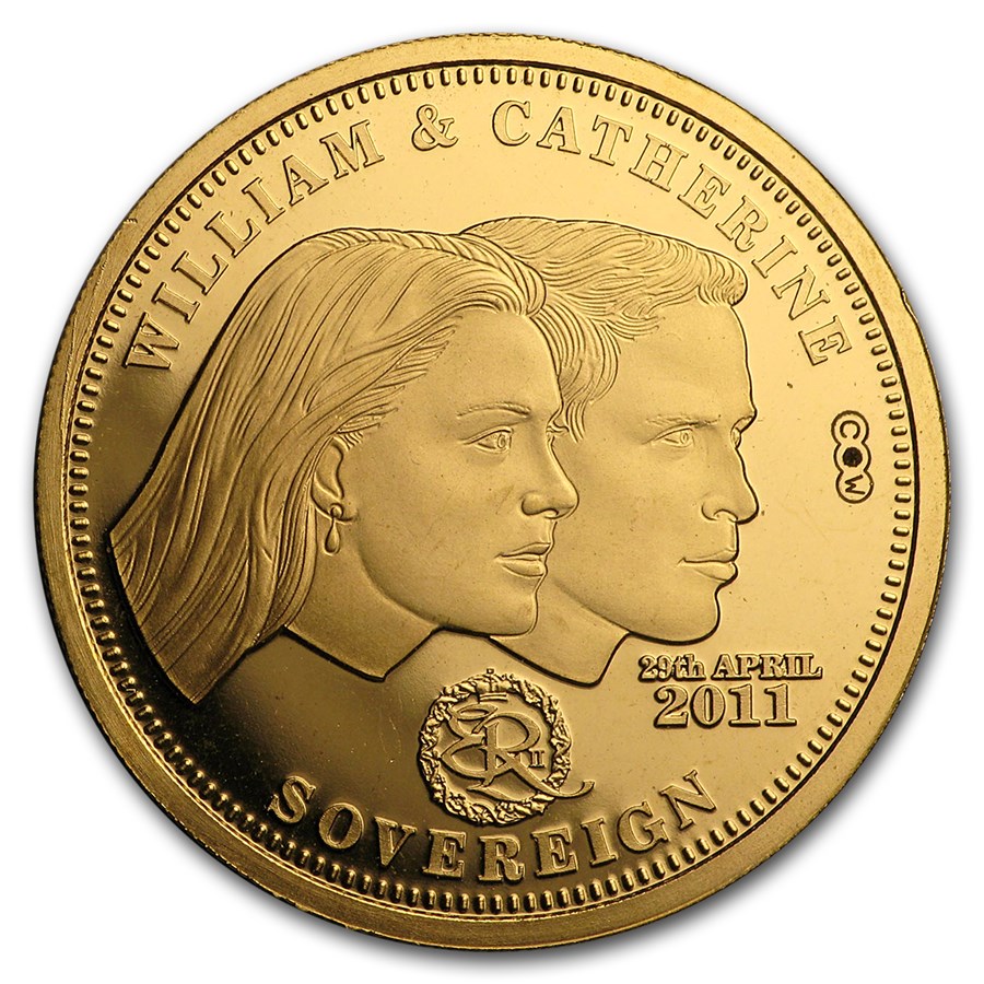 Buy 2011 Tristan da Cunha Proof Gold Sovereign Royal Wedding | APMEX