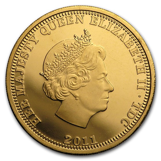 Buy 2011 Tristan da Cunha Proof Gold Sovereign Royal Wedding | APMEX