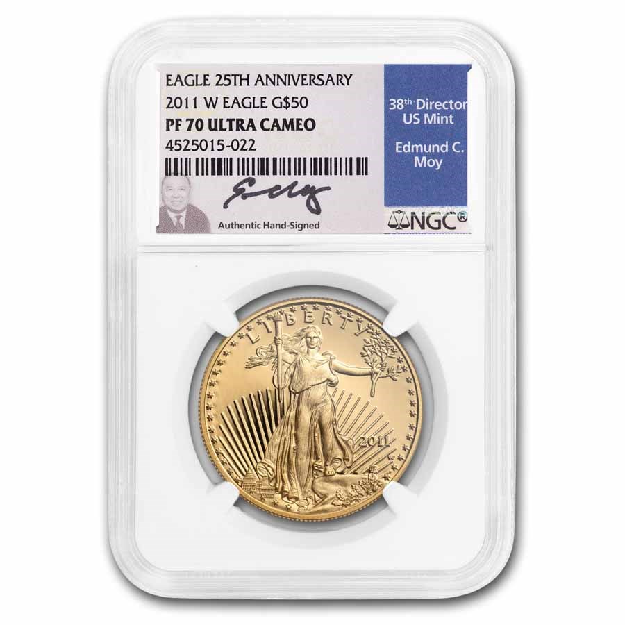 2011-W 1 oz Proof American Gold Eagle PF-70 NGC (Moy)