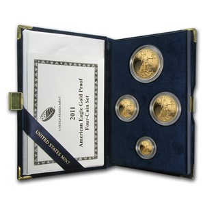 Buy 2011-W 4-Coin Proof American Gold Eagle Set (w/Box & COA) | APMEX