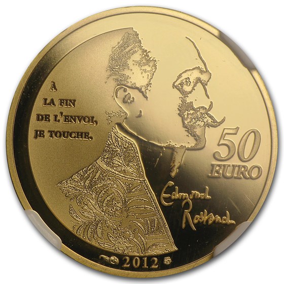 Buy 2012 1/4 oz Gold Heroes of French Literature: Cyrano PF-70 NGC | APMEX