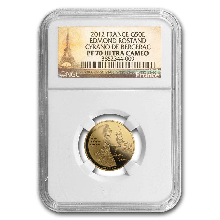 Buy 2012 1/4 oz Gold Heroes of French Literature: Cyrano PF-70 NGC | APMEX