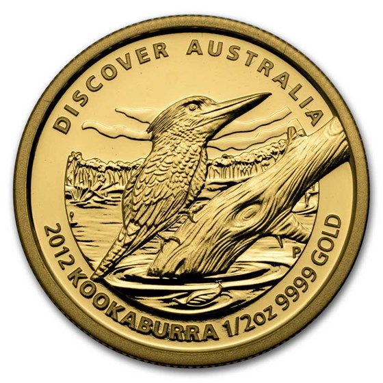2012 5-Coin 1/2 oz Gold Discover Australia Proof Set