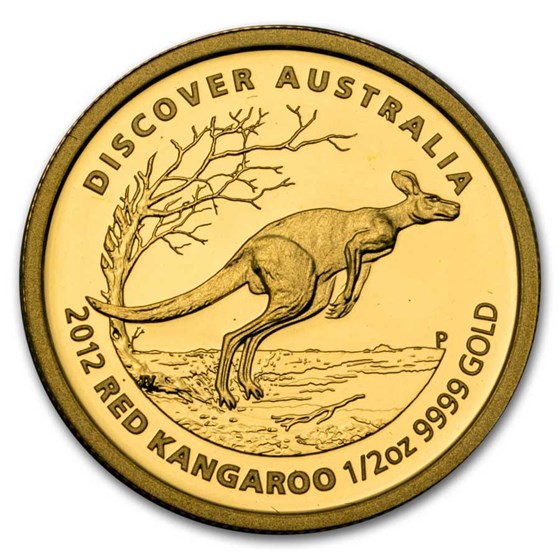2012 5-Coin 1/2 oz Gold Discover Australia Proof Set