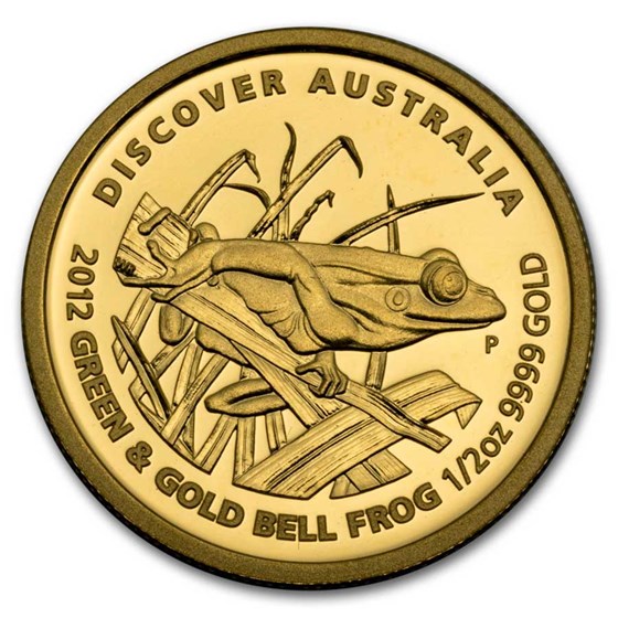 2012 5-Coin 1/2 oz Gold Discover Australia Proof Set