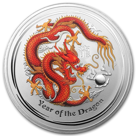 Buy 2012 Australia 1 kilo Silver Dragon Gemstone Eye SP-69 NGC | APMEX