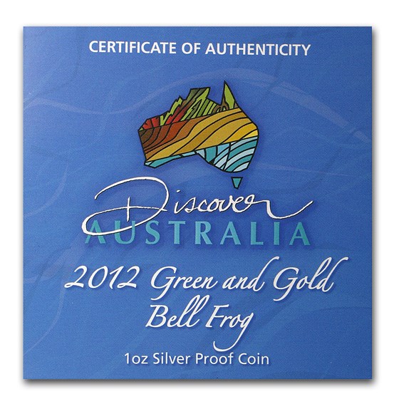 Buy 2012 Australia 1 oz Silver Bell Frog Proof w/Box | APMEX