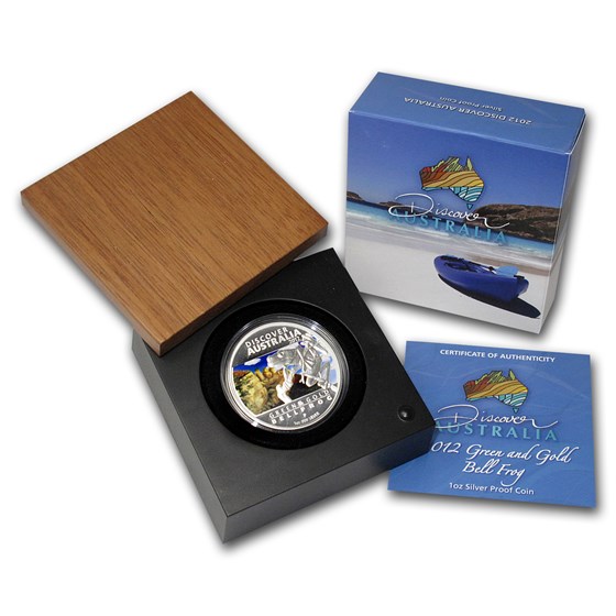 Buy 2012 Australia 1 oz Silver Bell Frog Proof w/Box | APMEX