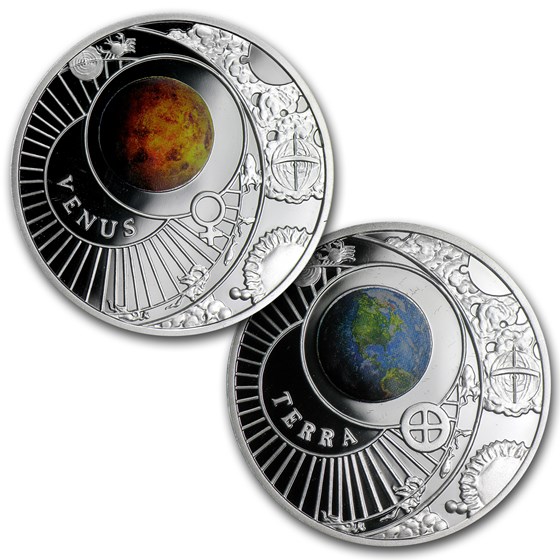 Buy 2012 Belarus 9-Coin The Solar System Proof Silver Box Set | APMEX