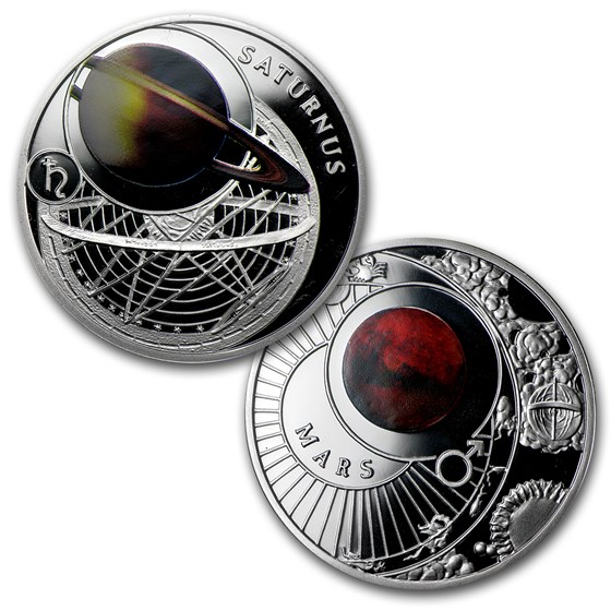 Buy 2012 Belarus 9-Coin The Solar System Proof Silver Box Set | APMEX