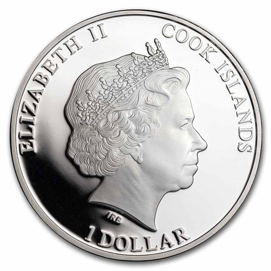 2012 Cook Islands Proof Silver History of Egypt Tutankhamun Coin