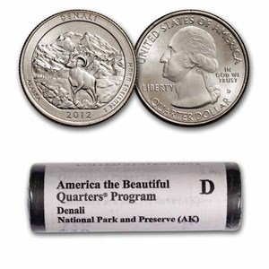2012-D ATB Quarter Denali National Park & Reserve 40-Coin Roll BU