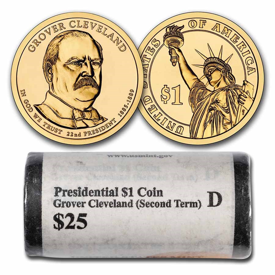 Buy 2012-D G Cleveland 25-Coin Presid Dollar Roll BU | APMEX
