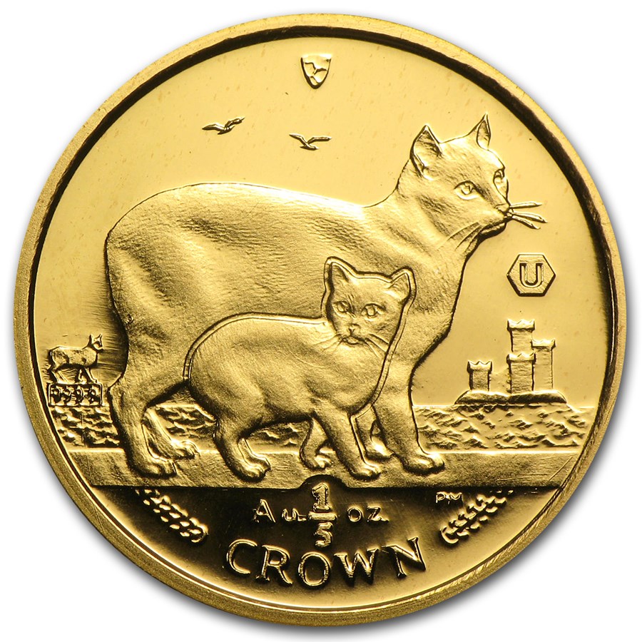 Buy 2012 Isle of Man 1/5 oz Gold Manx Cat BU | APMEX