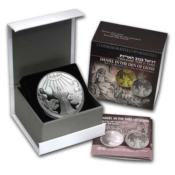 Buy 2012 Israel Silver 2 NIS Daniel in the Lion's Den Proof | APMEX