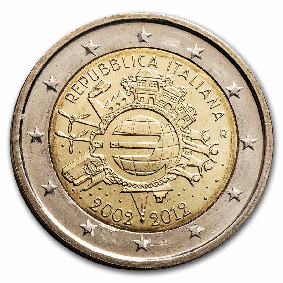 Buy 2012 Italy 2 Euro 10 Years of the Euro BU | APMEX
