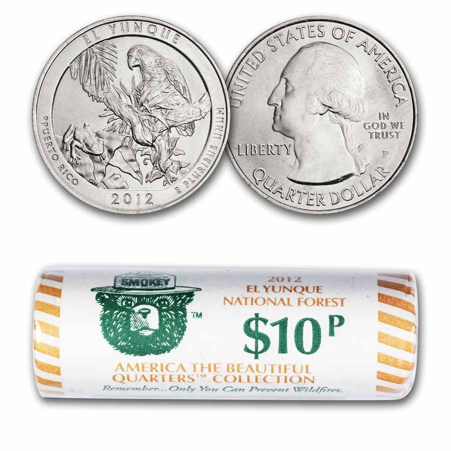 Buy 2012-P ATB Quarter El Yunque National Forest 40-Coin BU Roll | APMEX