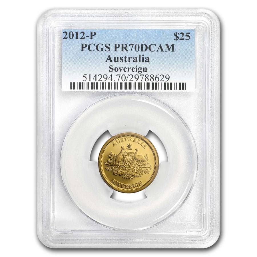 Buy 2012-P Australia Gold 25 Dollars PR-70 PCGS (DCAM) | APMEX
