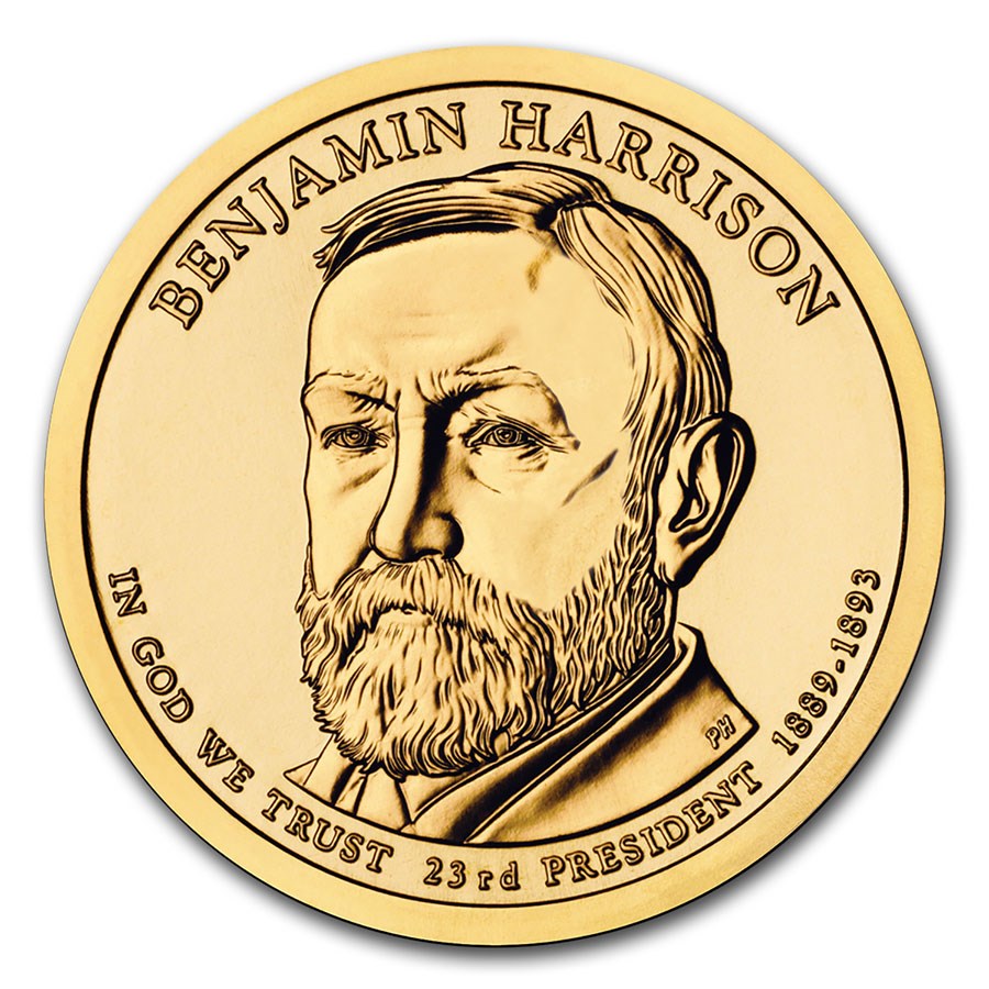 Buy 2012-P Benjamin Harrison Presidential Dollar BU | APMEX