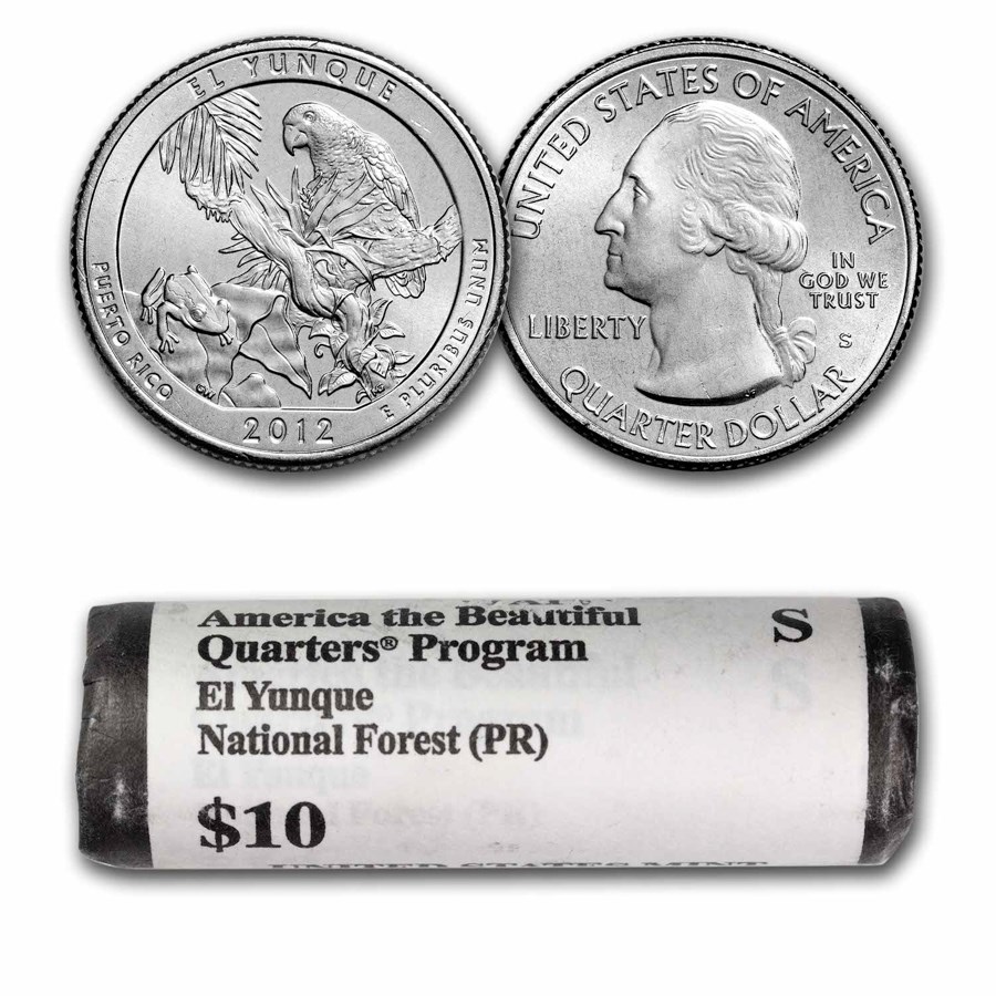 Buy 2012-S ATB Quarter El Yunque National Forest 40-Coin Proof Roll | APMEX