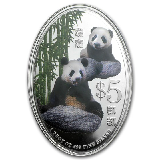Buy 2012 Singapore 1 oz Silver Giant Pandas Proof Coin | APMEX
