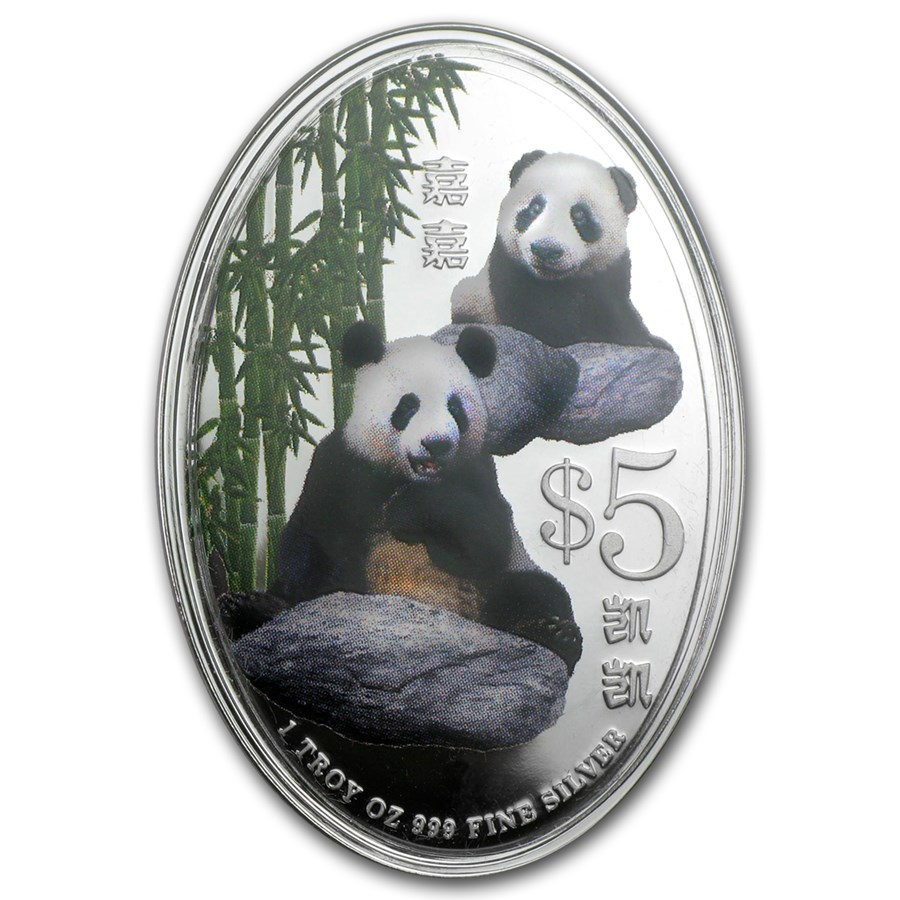 Buy 2012 Singapore 1 oz Silver Giant Pandas Proof Coin | APMEX