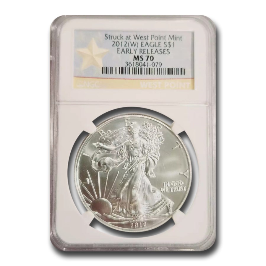 Buy 2012-W Burnished American Silver Eagle MS-70 NGC (ER) | APMEX