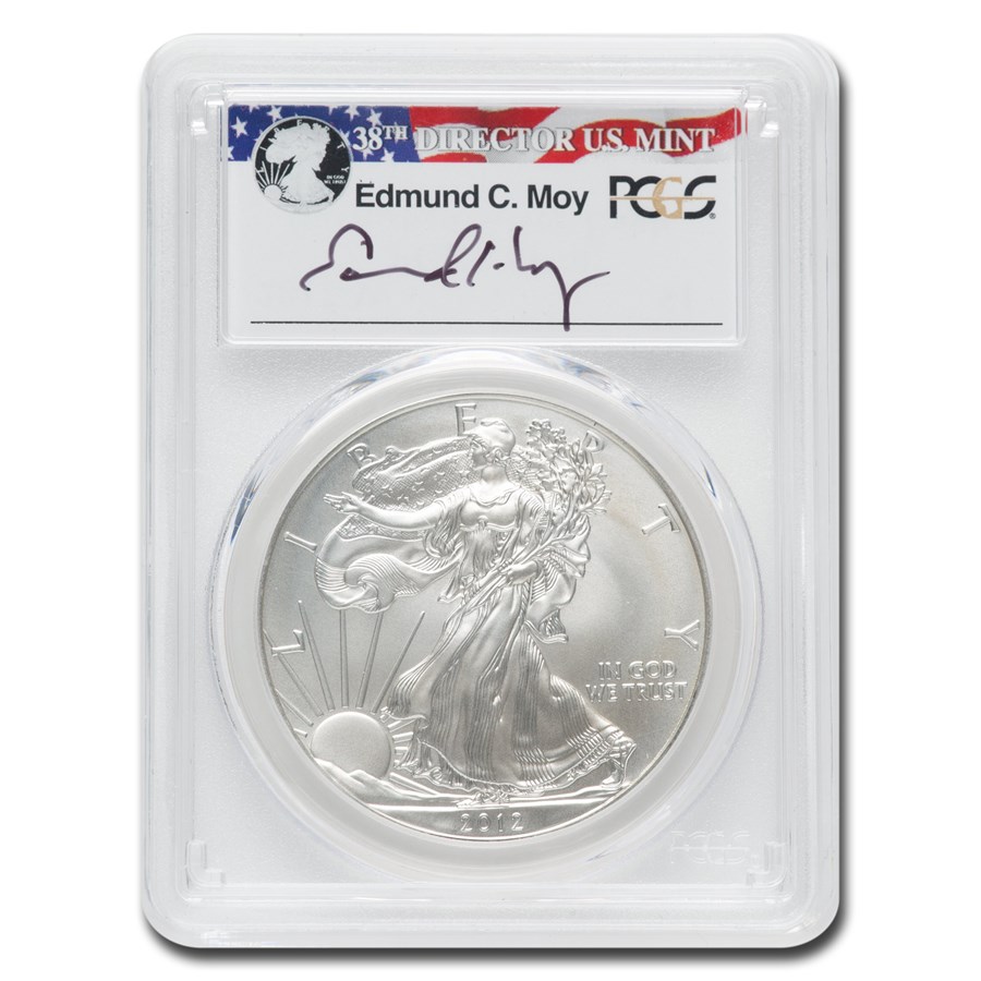 Buy 2012-W Burnished American Silver Eagle SP-70 PCGS (Moy) | APMEX