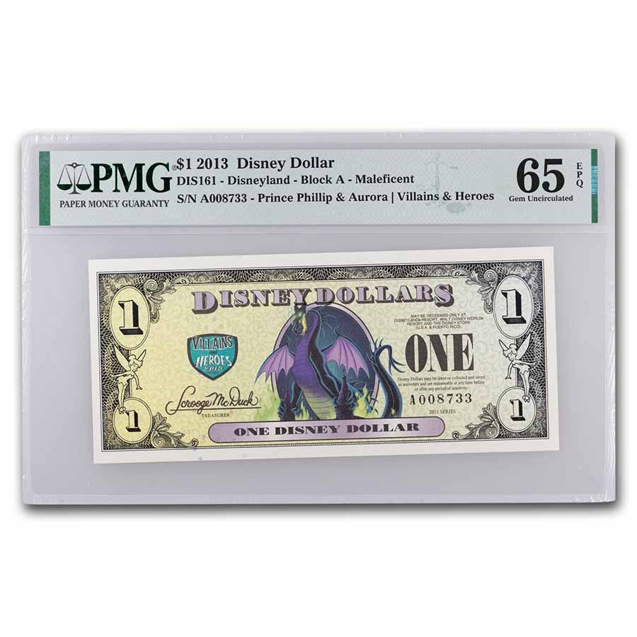 Buy 2013 $1.00 (A) Maleficent Dragon CU-65 EPQ PMG (DIS#161) | APMEX
