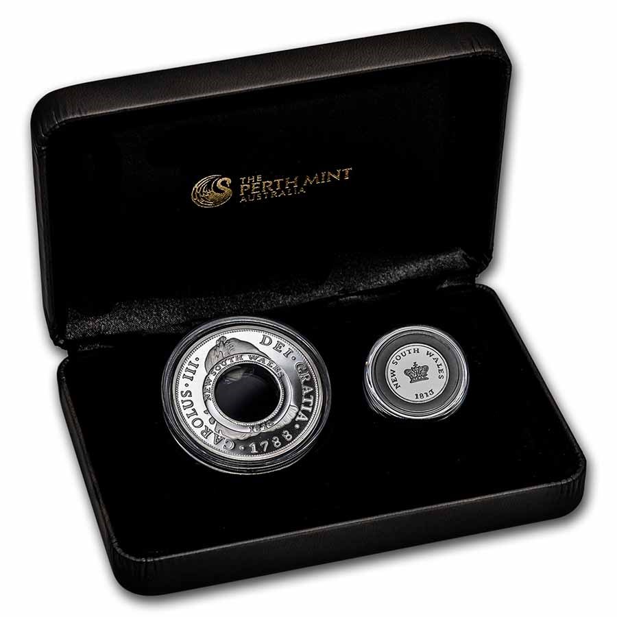 Buy 2013 2-Piece 1 oz Ag Holey Dollar/Dump Proof Set (Damaged Box) | APMEX