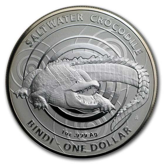 Buy 2013 AUS 1 oz Silver Saltwater Crocodile Bindi (Capsule Only) | APMEX