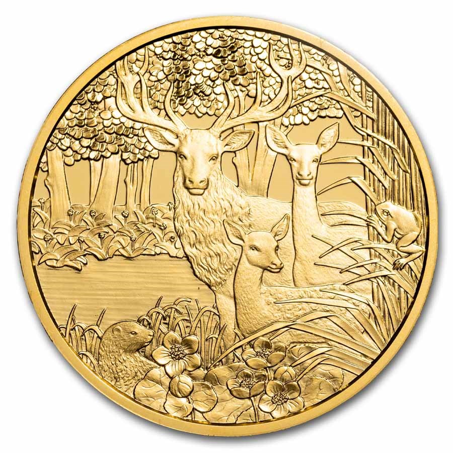 2013 AUS Gold €100 Wildlife in our Sights Red Deer (Coin Only)