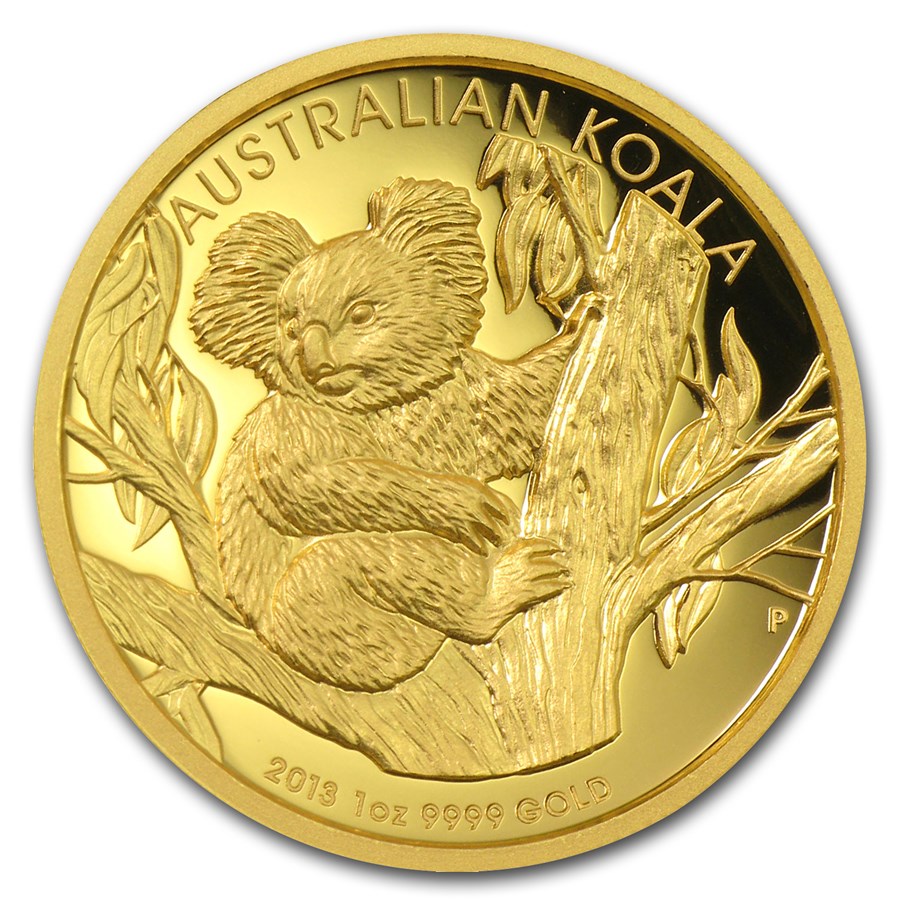 Buy 2013-P Australia 1 oz Gold Koala Proof (High Relief, Box & COA) | APMEX