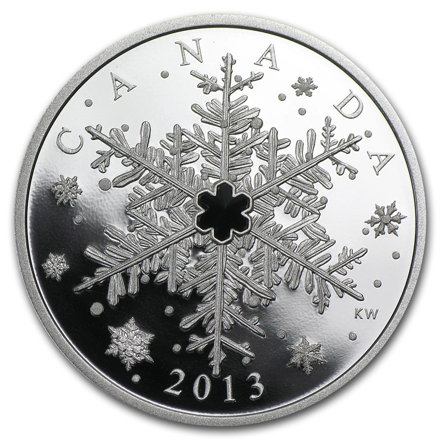 Buy 2013 Canada 1 oz Silver $20 Swarovski Crystal Winter Snowflake | APMEX