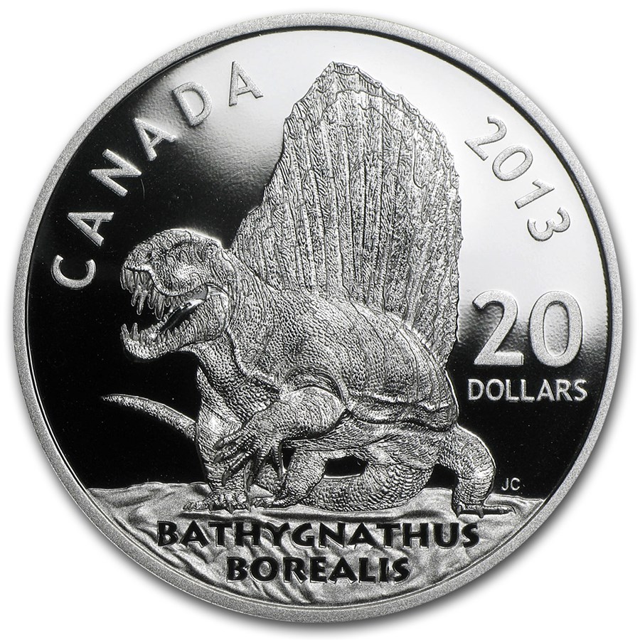 Buy 2013 Canada 1 oz Silver Dinosaurs of Canada Bathygnathus Borealis ...