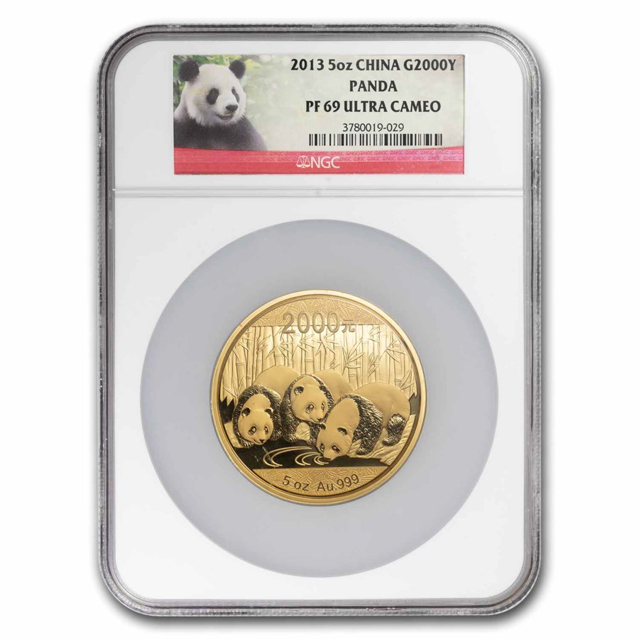 Buy 2013 China 5 oz Proof Gold Panda PF-69 NGC | APMEX