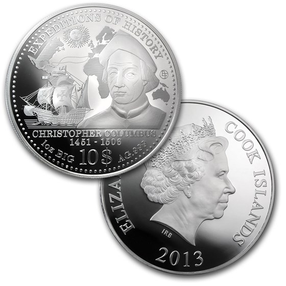 Buy 2013 Cook Islands 5-Coin 1 oz Expeditions of History 65mm Set | APMEX