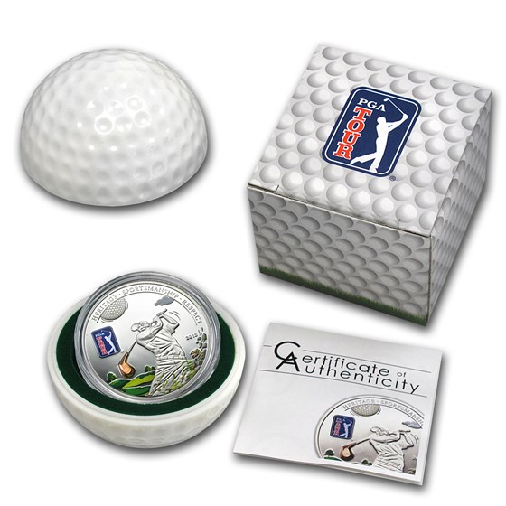 Buy 2013 Cook Islands Proof Silver $5 PGA Tour Golf Club | APMEX