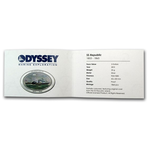 Buy 2013 Cook Islands Proof Silver $5 SS Republic 1853-1865 | APMEX