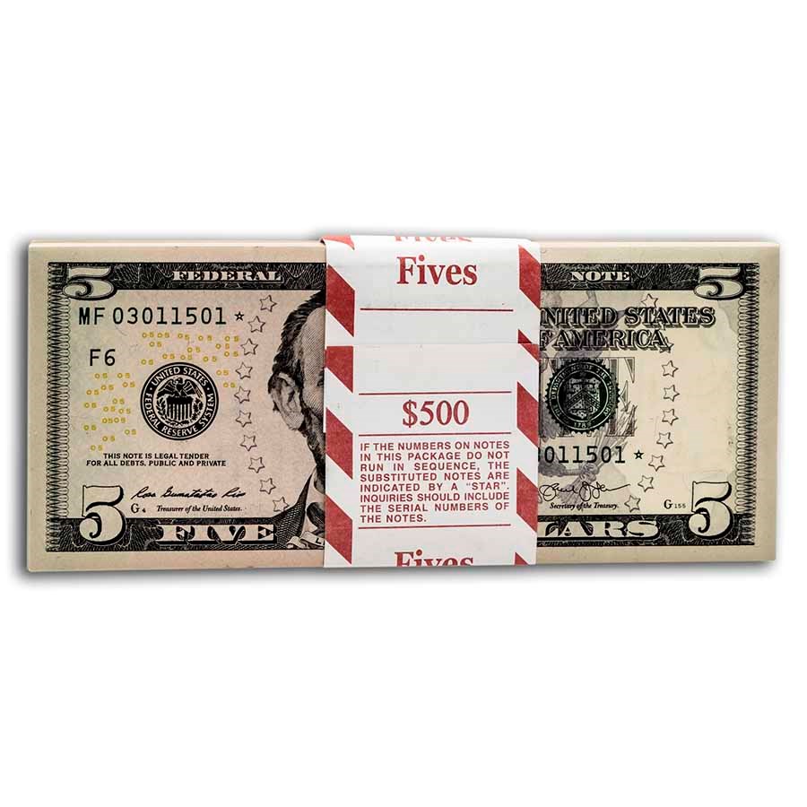 Buy 2013* (F-Atlanta) $5 FRN CCU (Fr#1996-F*) Star Notes, 100 Consec ...