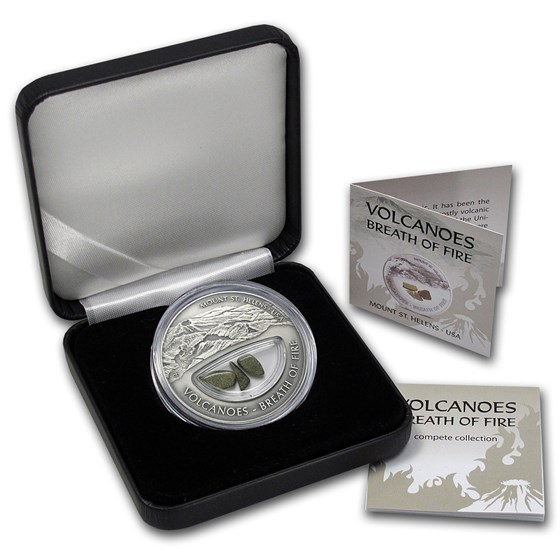 Buy 2013 Fiji Silver $10 Volcanoes Breath of Fire Mt. St. Helens | APMEX
