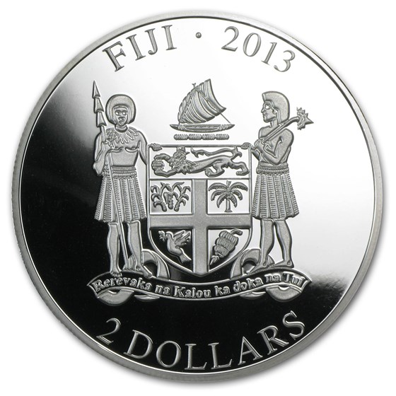 Buy 2013 Fiji Silver Dogs & Cats Series Fluffy Cat Somali | APMEX