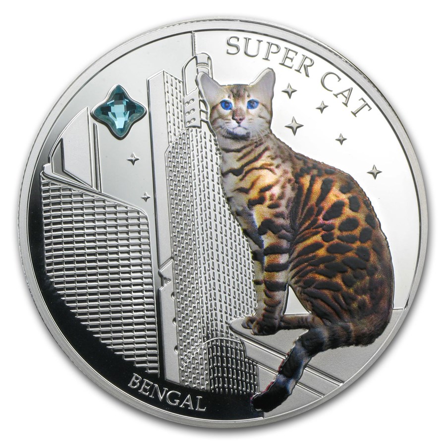 Buy 2013 Fiji Silver Dogs & Cats Series Super Cat Bengal | APMEX